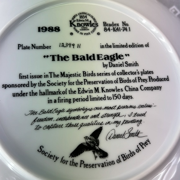 Edwin M Knowles | Accents | The Bald Eagle Collectible Plate | Poshmark